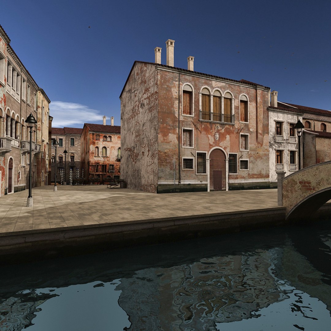 3d venice scene model