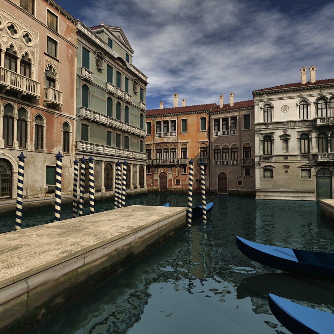 3d venice scene model