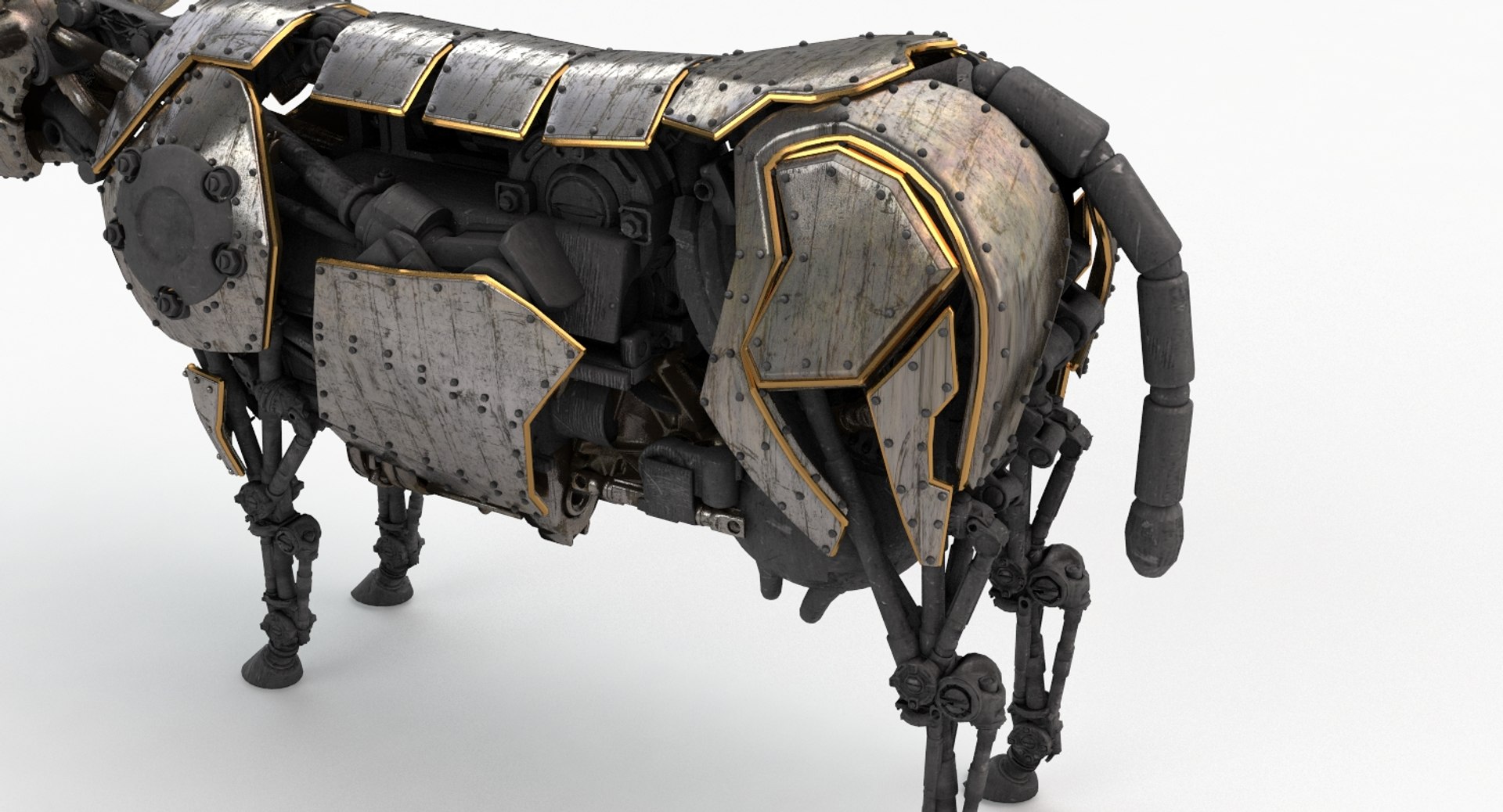 Cow Steampunk Robot Model | 1144070 | TurboSquid