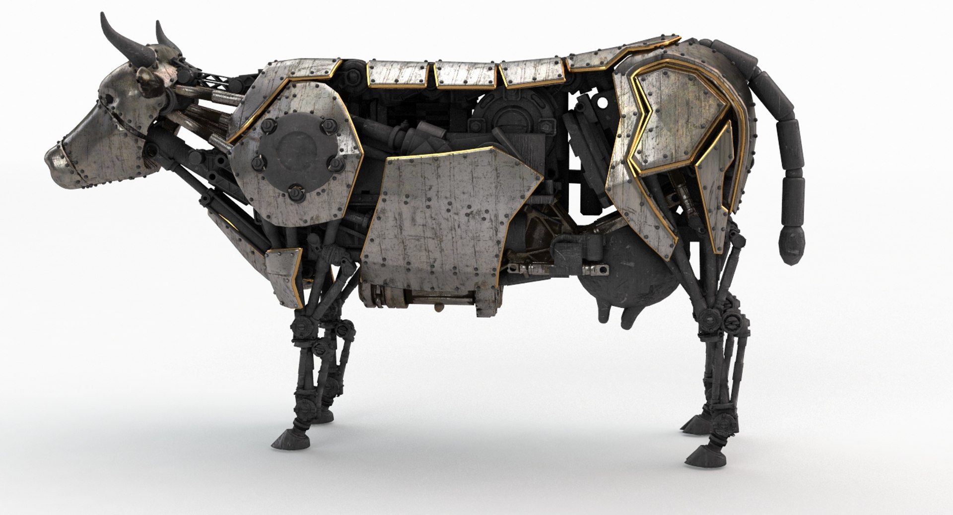 Cow Steampunk Robot Model | 1144070 | TurboSquid
