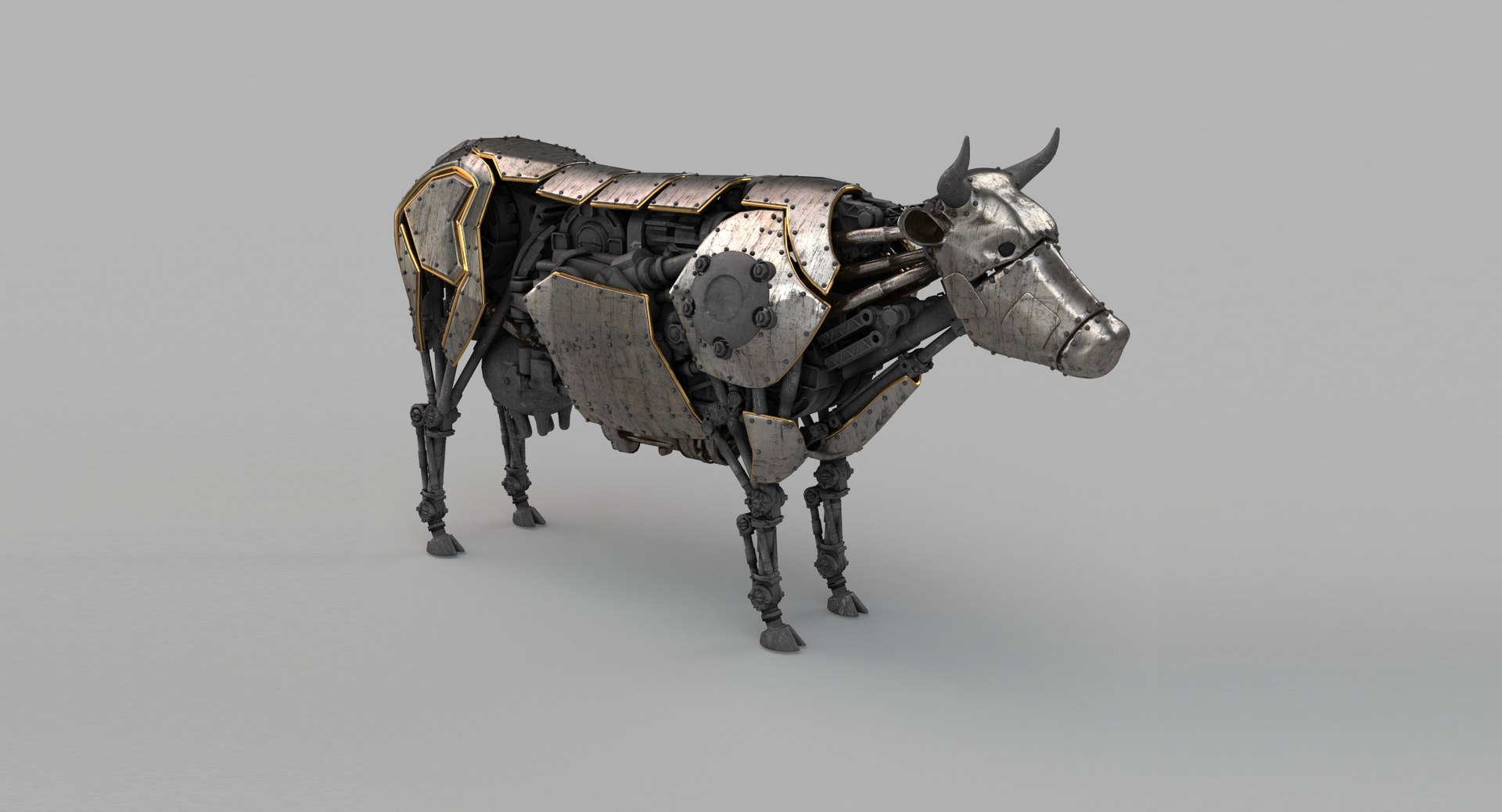 Cow Steampunk Robot Model | 1144070 | TurboSquid