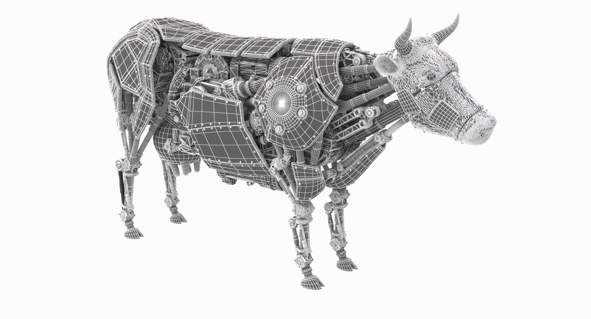 Cow Steampunk Robot Model | 1144070 | TurboSquid