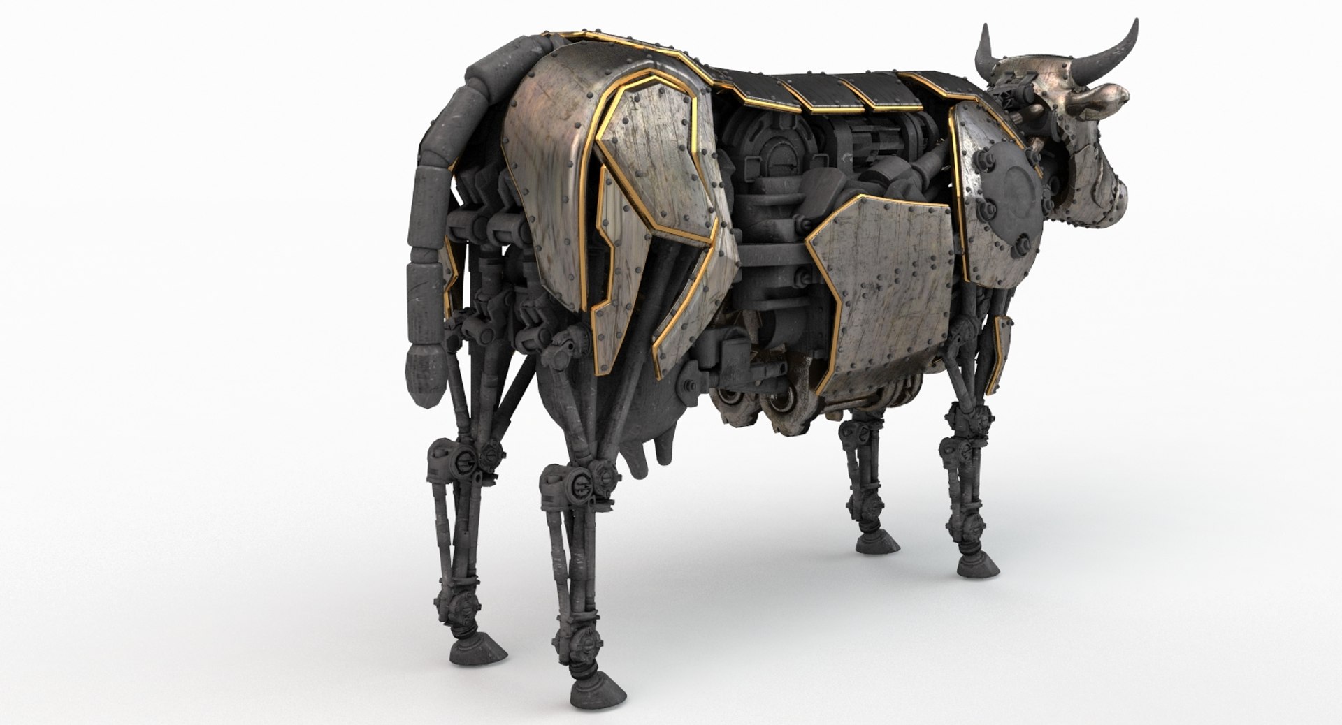 Cow Steampunk Robot Model | 1144070 | TurboSquid