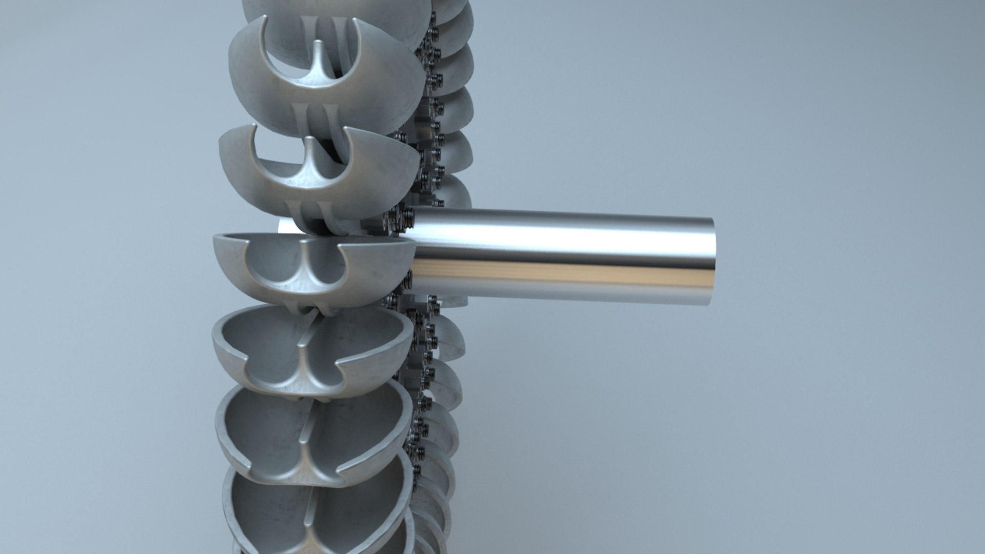 Pelton Wheel Turbine 3D Model - TurboSquid 1179338