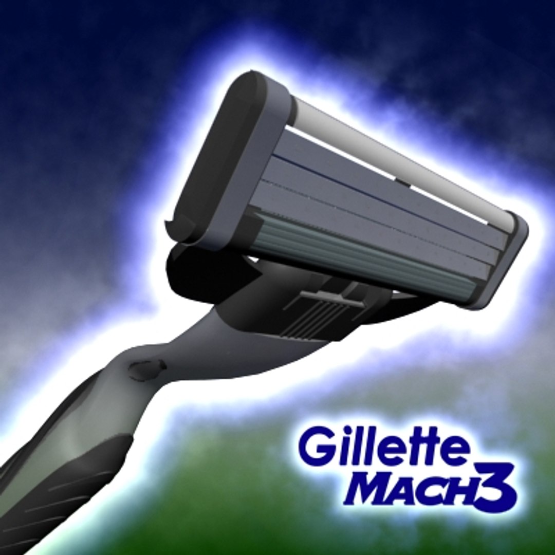 mach3 gillette 3d model