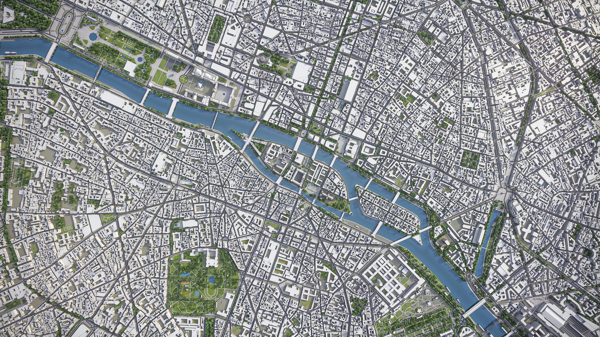 3D Paris City - TurboSquid 1332226