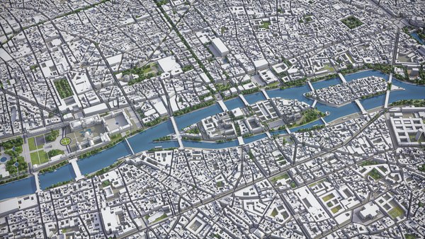 3D paris city - TurboSquid 1332226