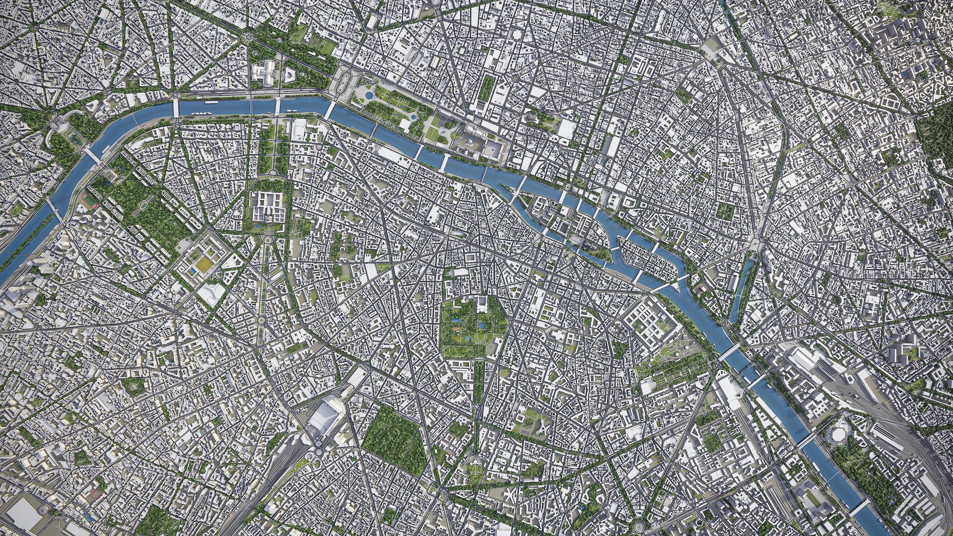 3D Paris City - TurboSquid 1332226