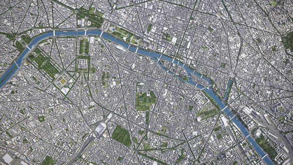 3D paris city - TurboSquid 1332226