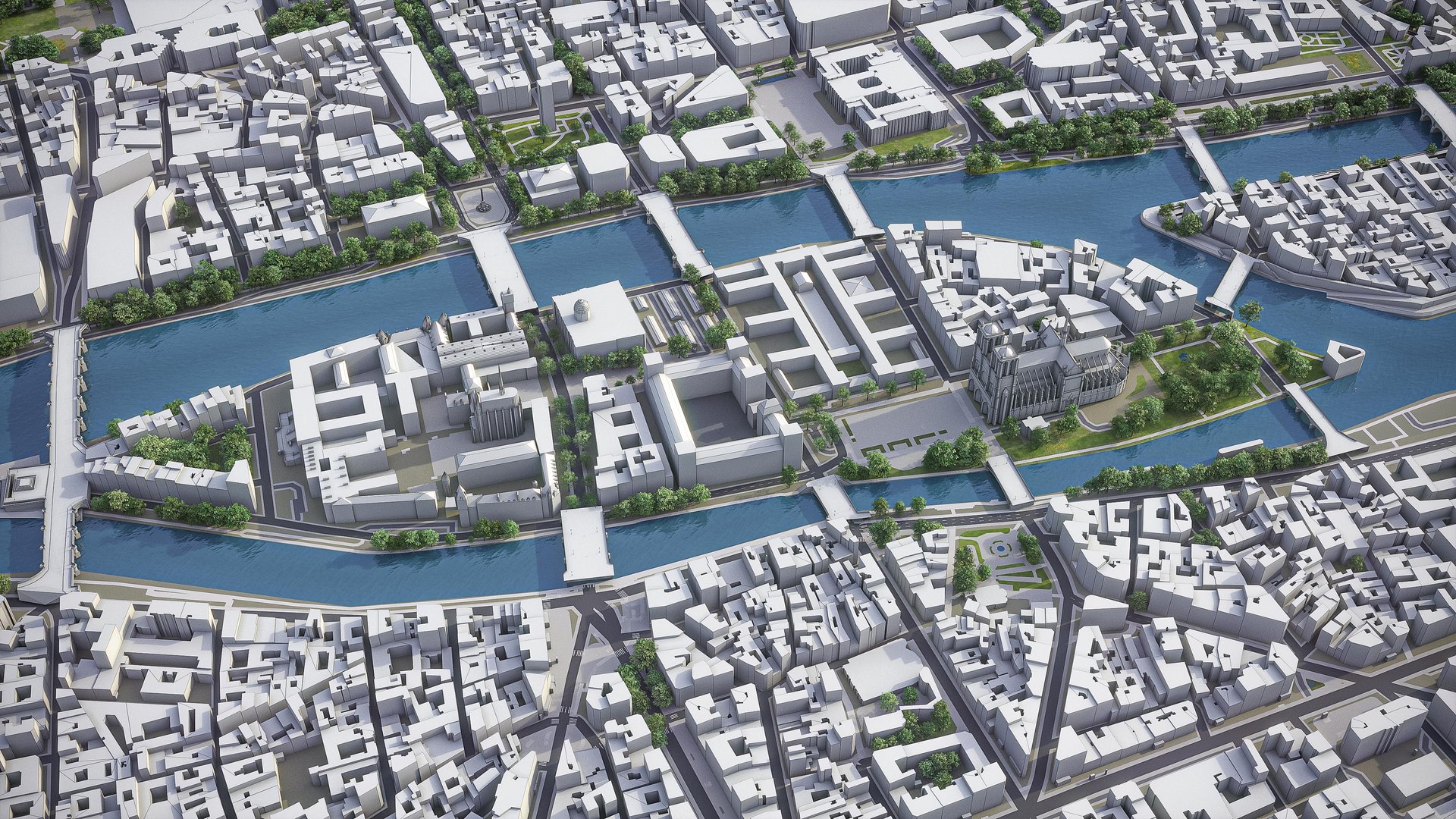 3D Paris City - TurboSquid 1332226