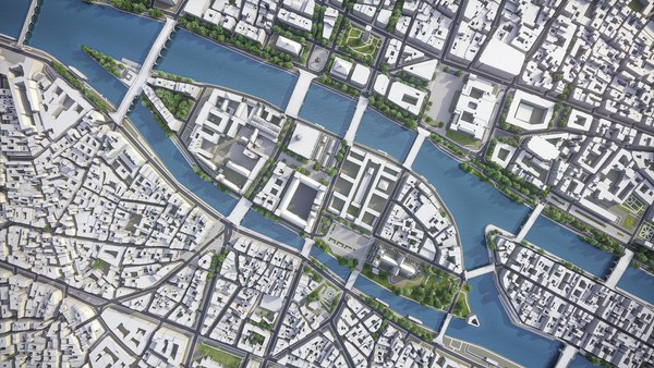 3D paris city - TurboSquid 1332226