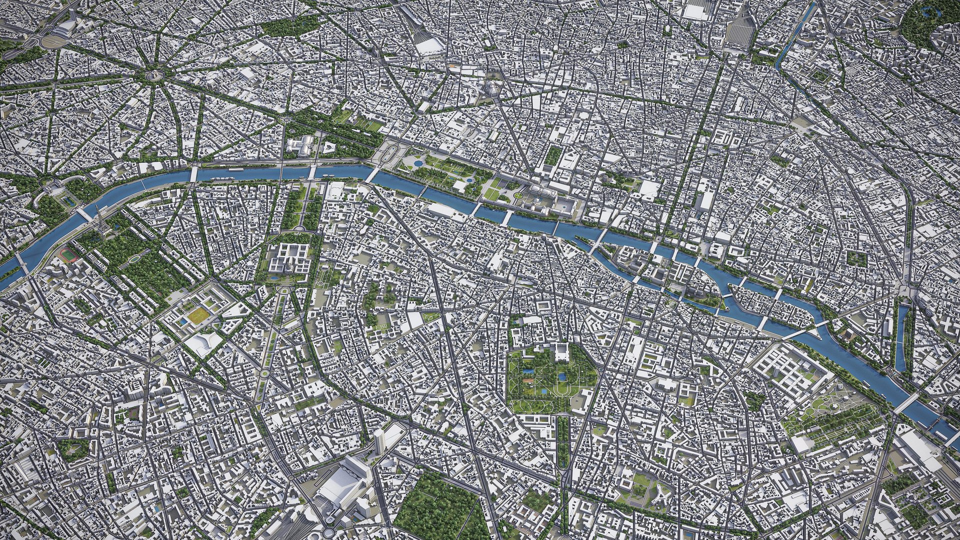 3D Paris City - TurboSquid 1332226