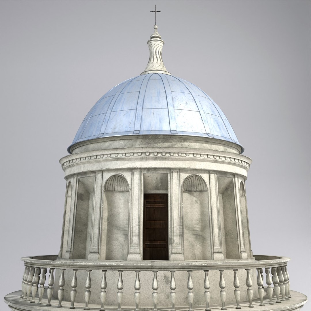 3D Roman Temple - Tempietto Del Bramante - TurboSquid 1912758