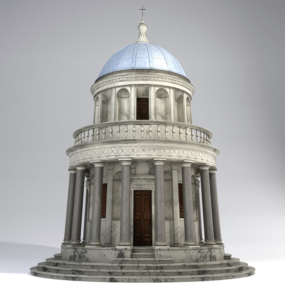 3D Roman Temple - Tempietto Del Bramante - TurboSquid 1912758