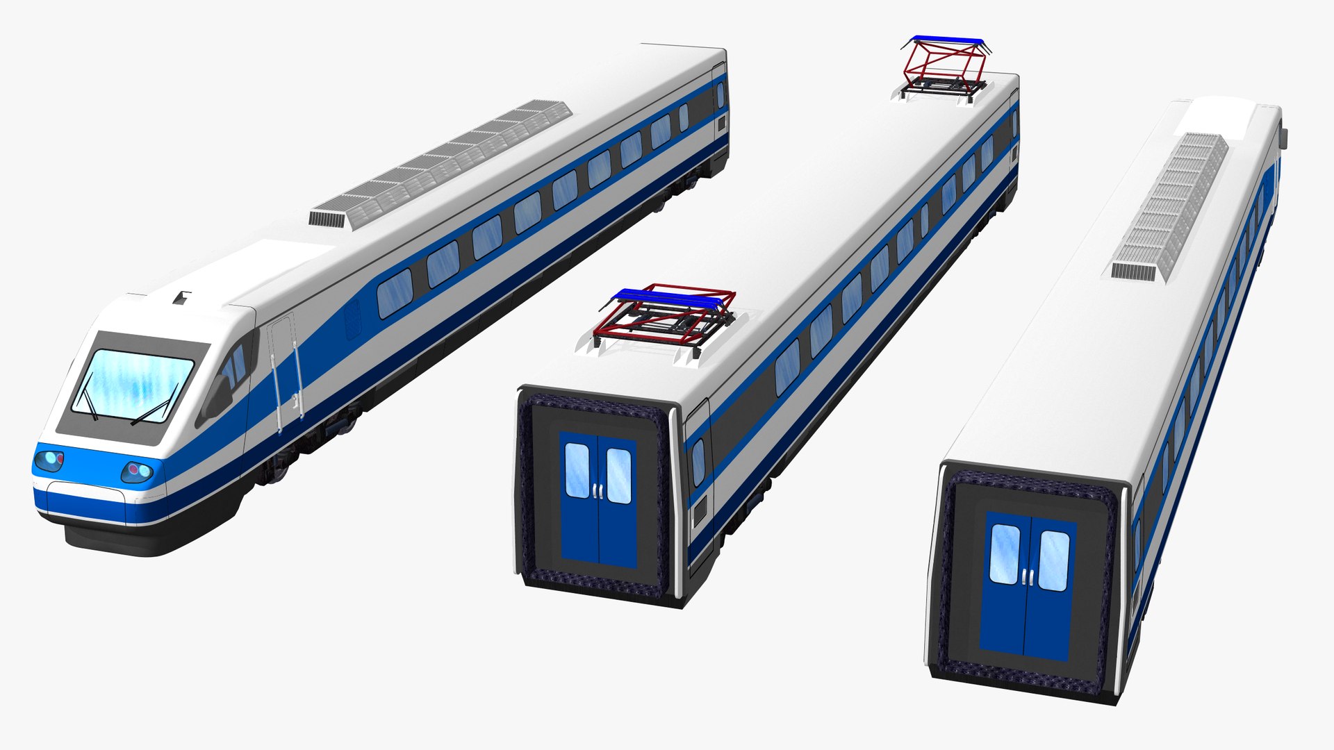 Slovenian Sz Series 310 Electric Passenger Train Pendolino 3D Model ...
