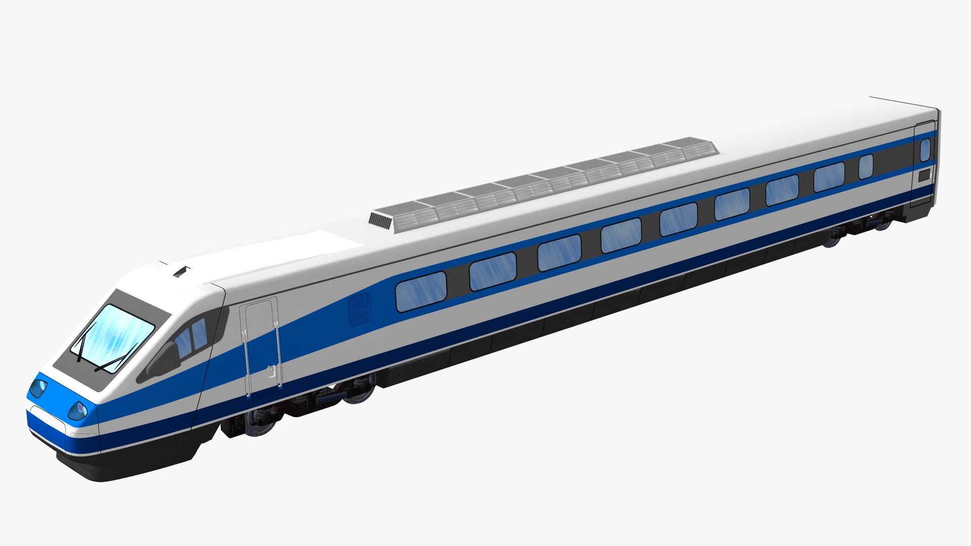 Slovenian Sz Series 310 Electric Passenger Train Pendolino 3D Model ...