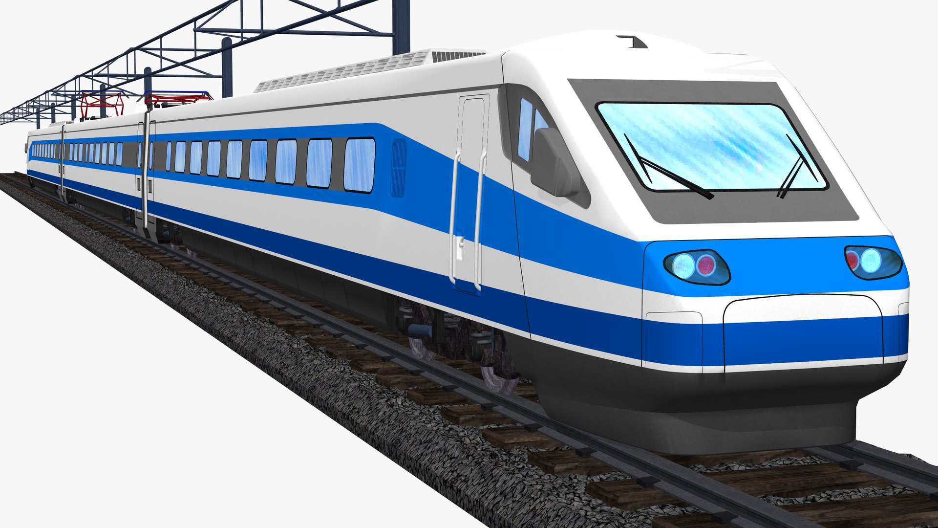 Slovenian Sz Series 310 Electric Passenger Train Pendolino 3D Model ...