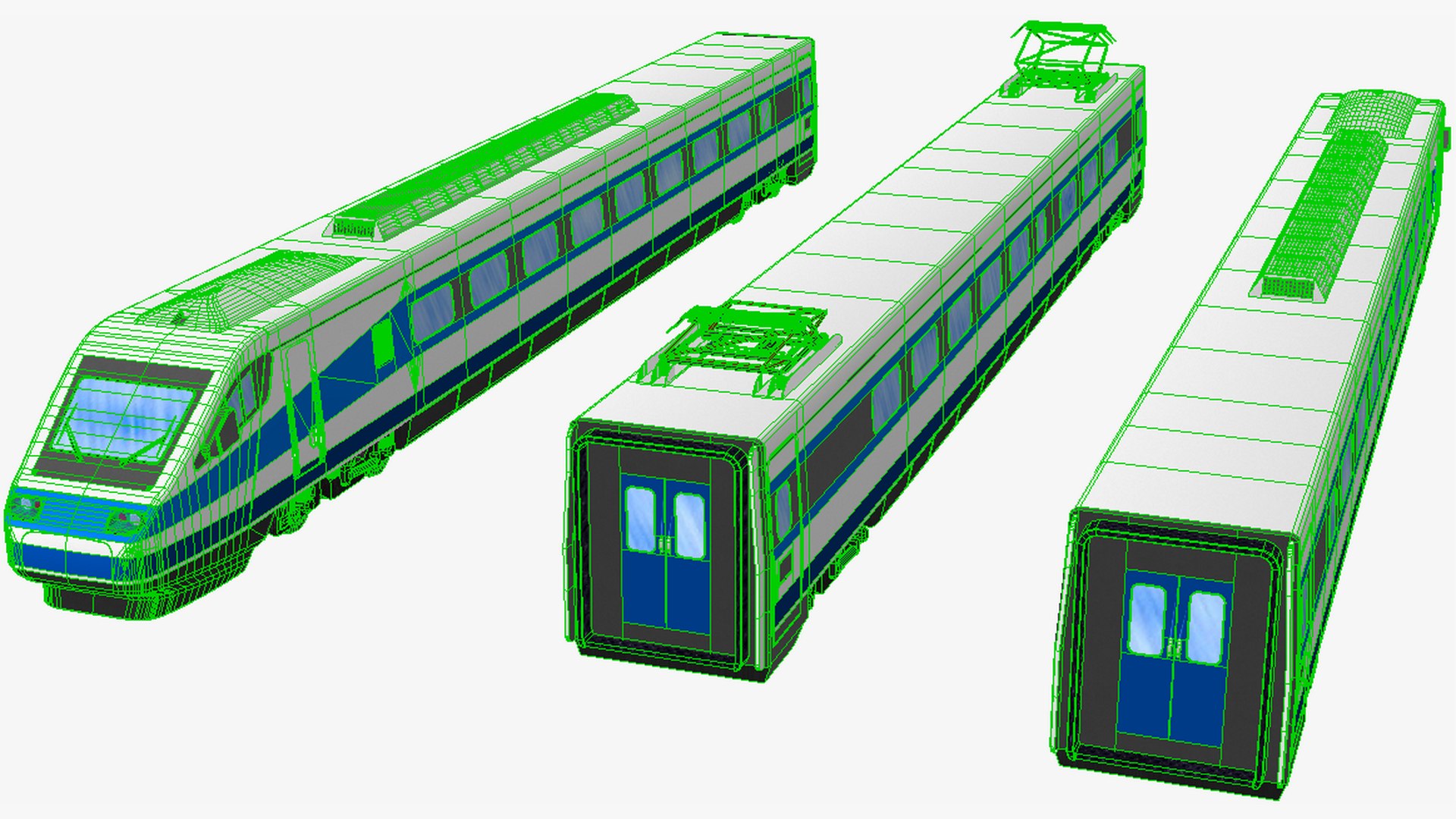 Slovenian Sz Series 310 Electric Passenger Train Pendolino 3D Model ...