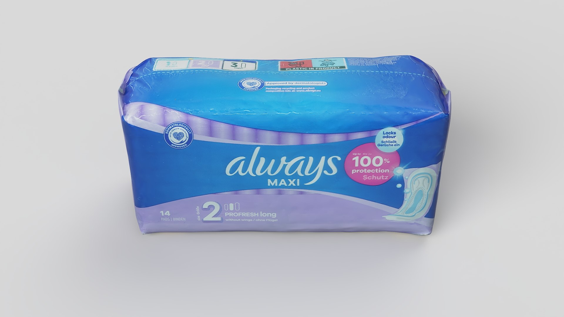 3D Model Packaging 61 Always Sanitary Napkin - TurboSquid 2092141