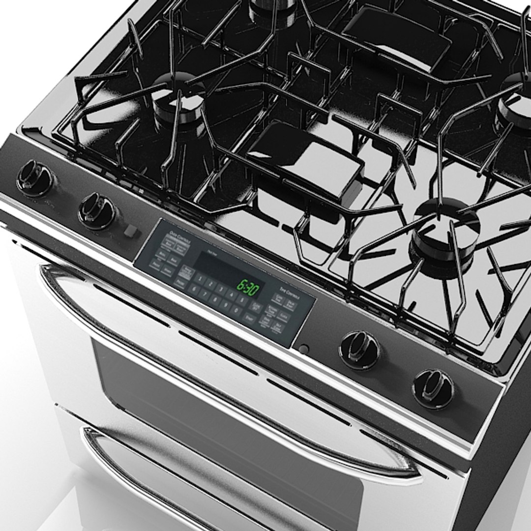 3d Model General Electric Kitchen Stove