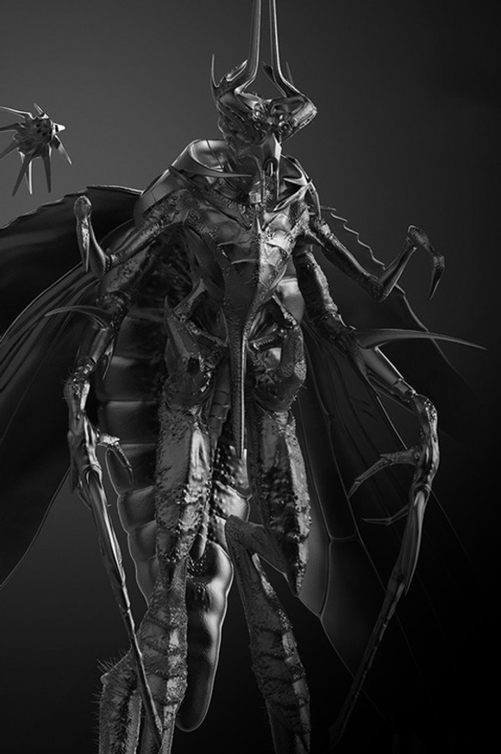 Insectoid Assassin 3D - TurboSquid 1628365