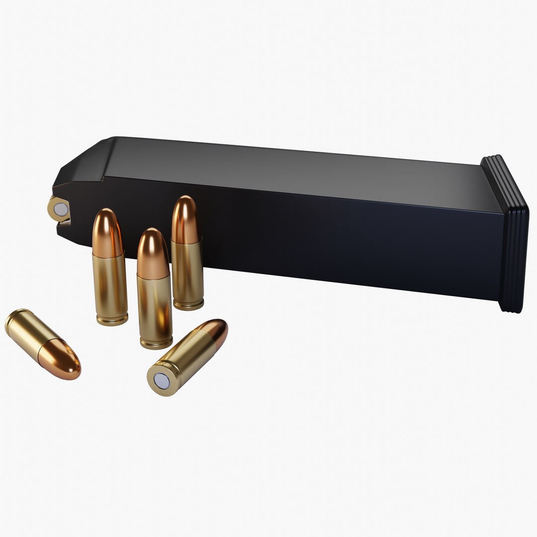 9mm Cartridge Magazine 3D Model - TurboSquid 2029649
