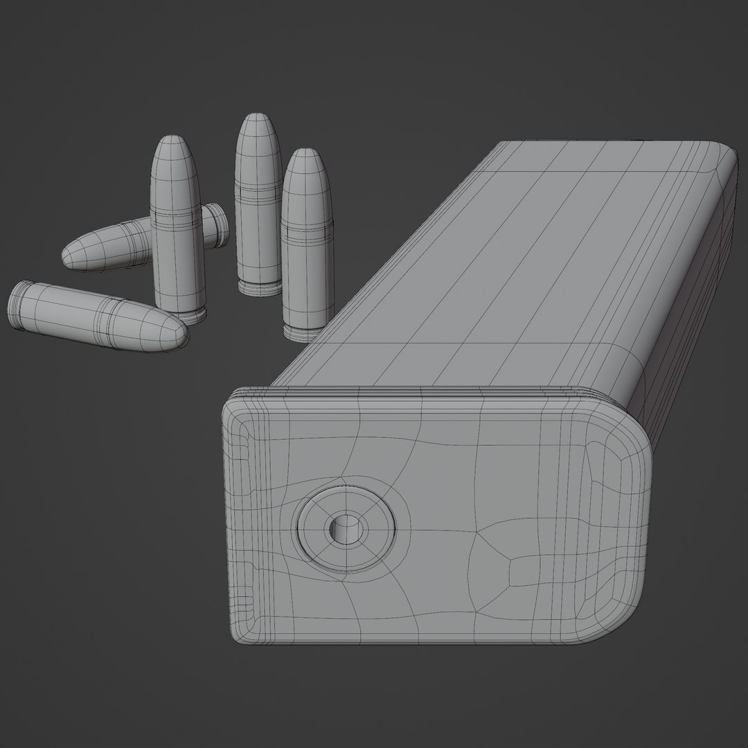 9mm Cartridge Magazine 3D Model - TurboSquid 2029649