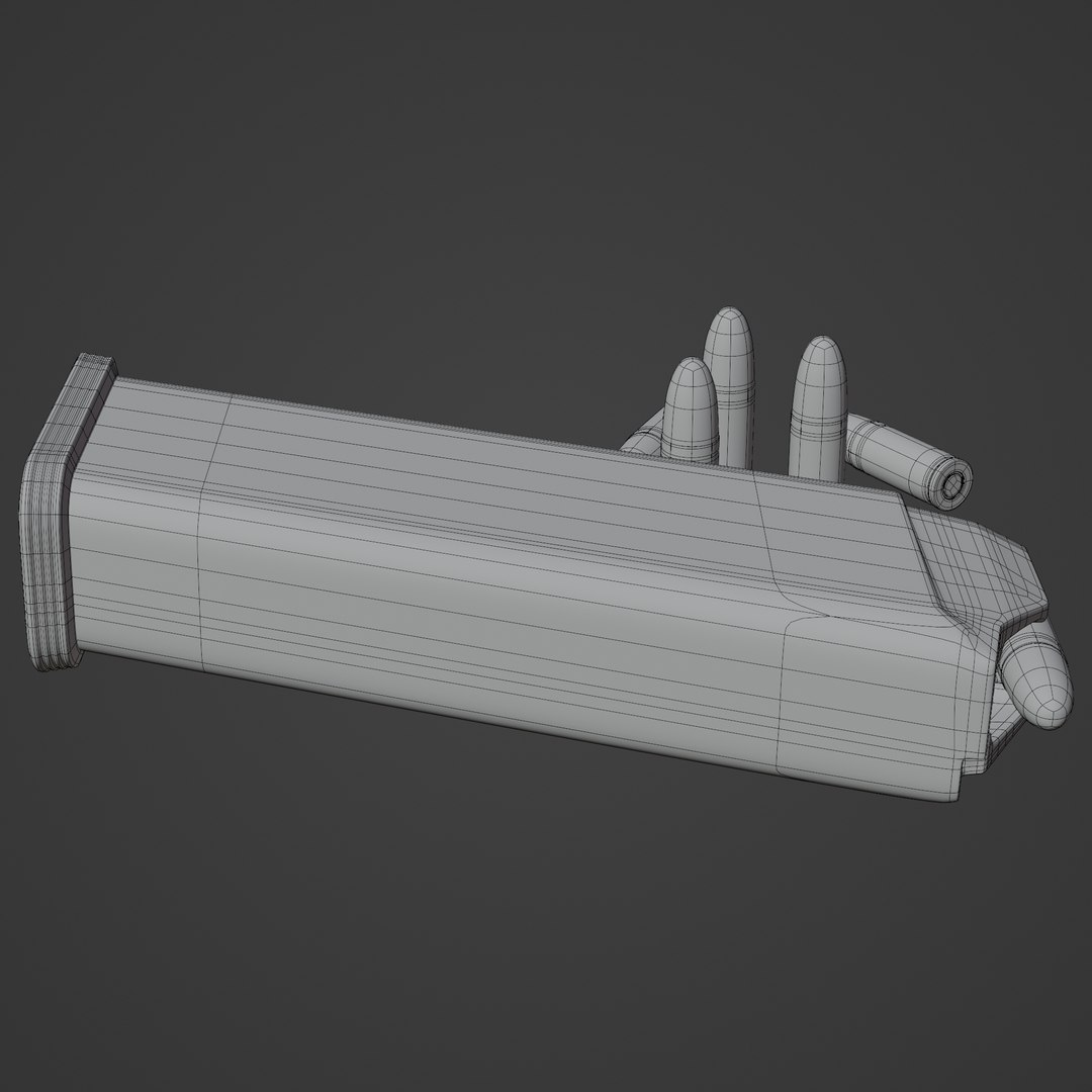 9mm Cartridge Magazine 3D Model - TurboSquid 2029649