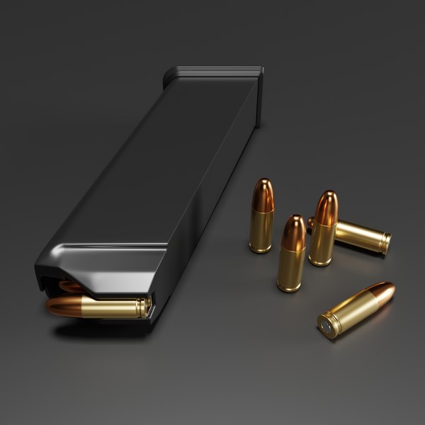 9mm cartridge magazine 3D model - TurboSquid 2029649