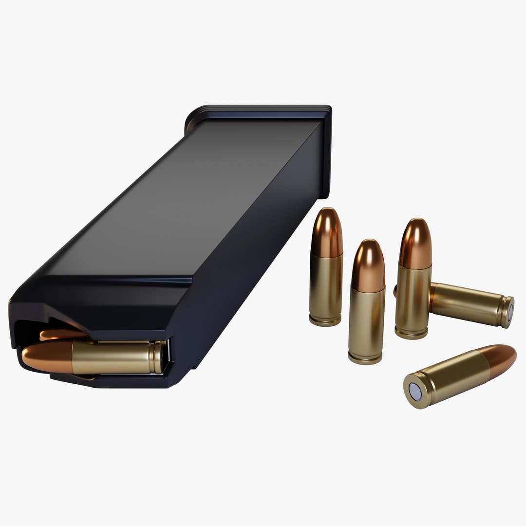 9mm Cartridge Magazine 3D Model - TurboSquid 2029649