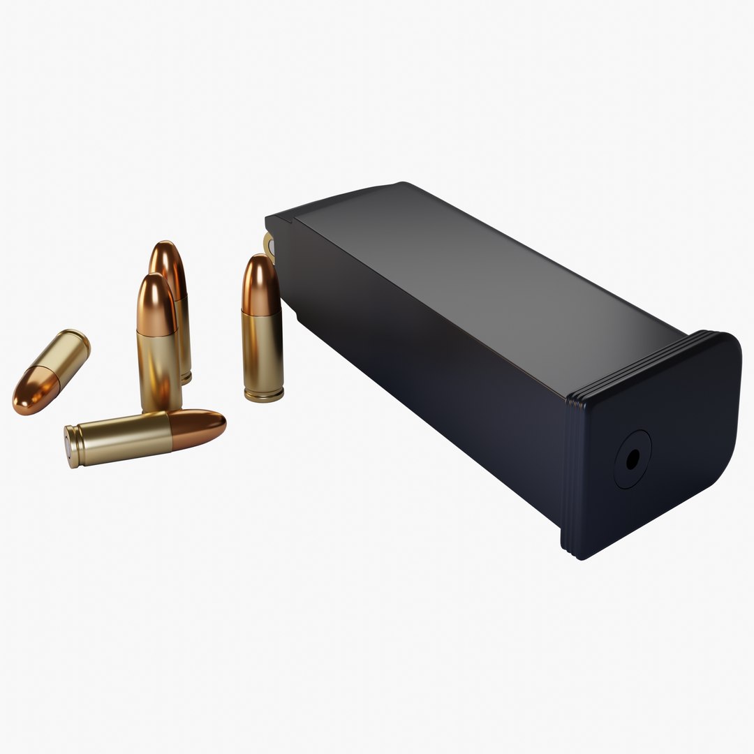 9mm Cartridge Magazine 3D Model - TurboSquid 2029649
