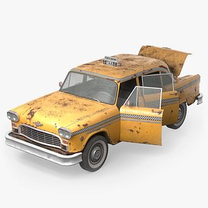 3d Old Nyc Checker Cab Model