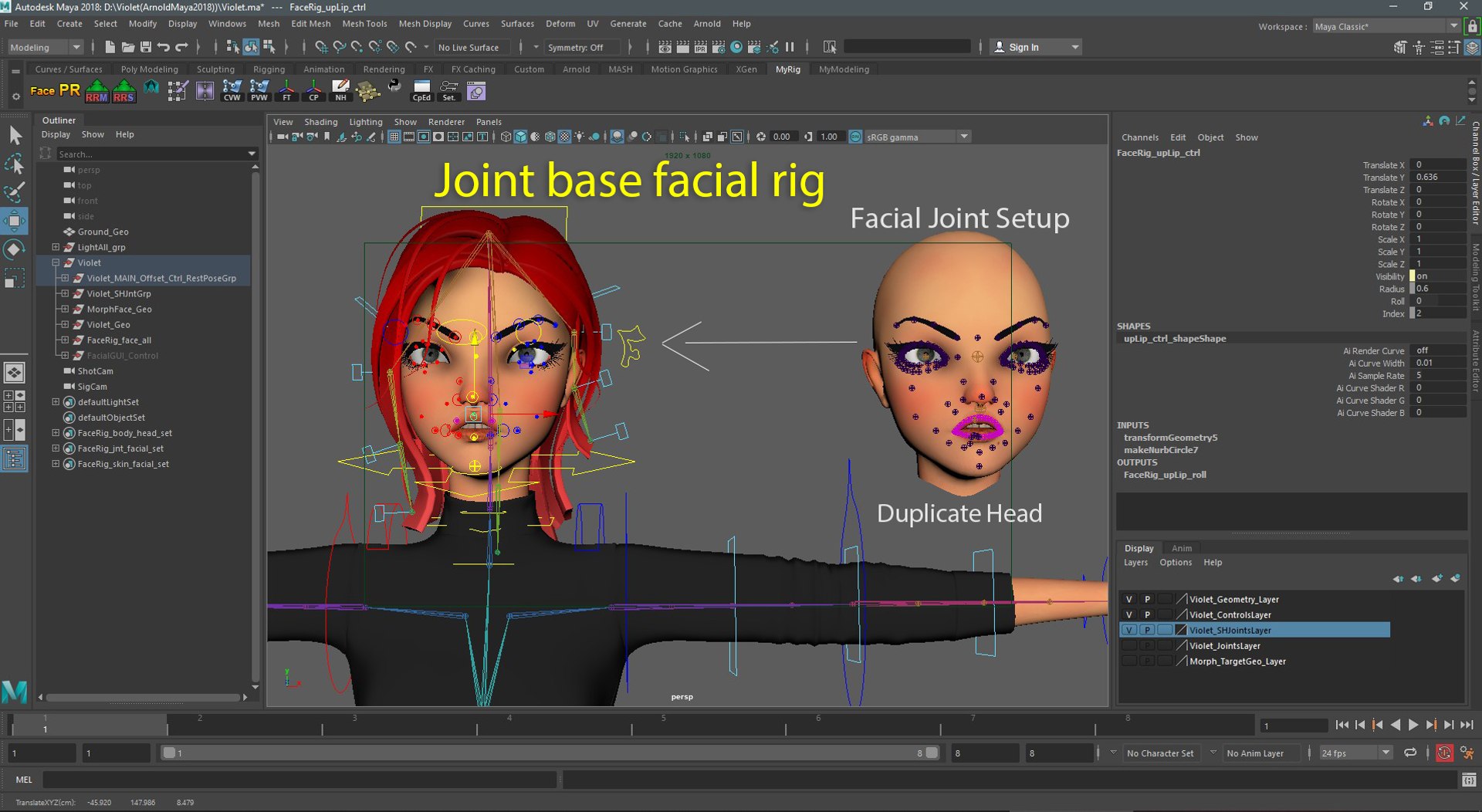 3D Violet Cartoon Character - TurboSquid 1601034
