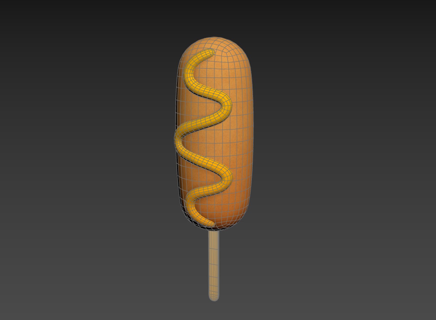 Corn Dog 3D Model - TurboSquid 1561861