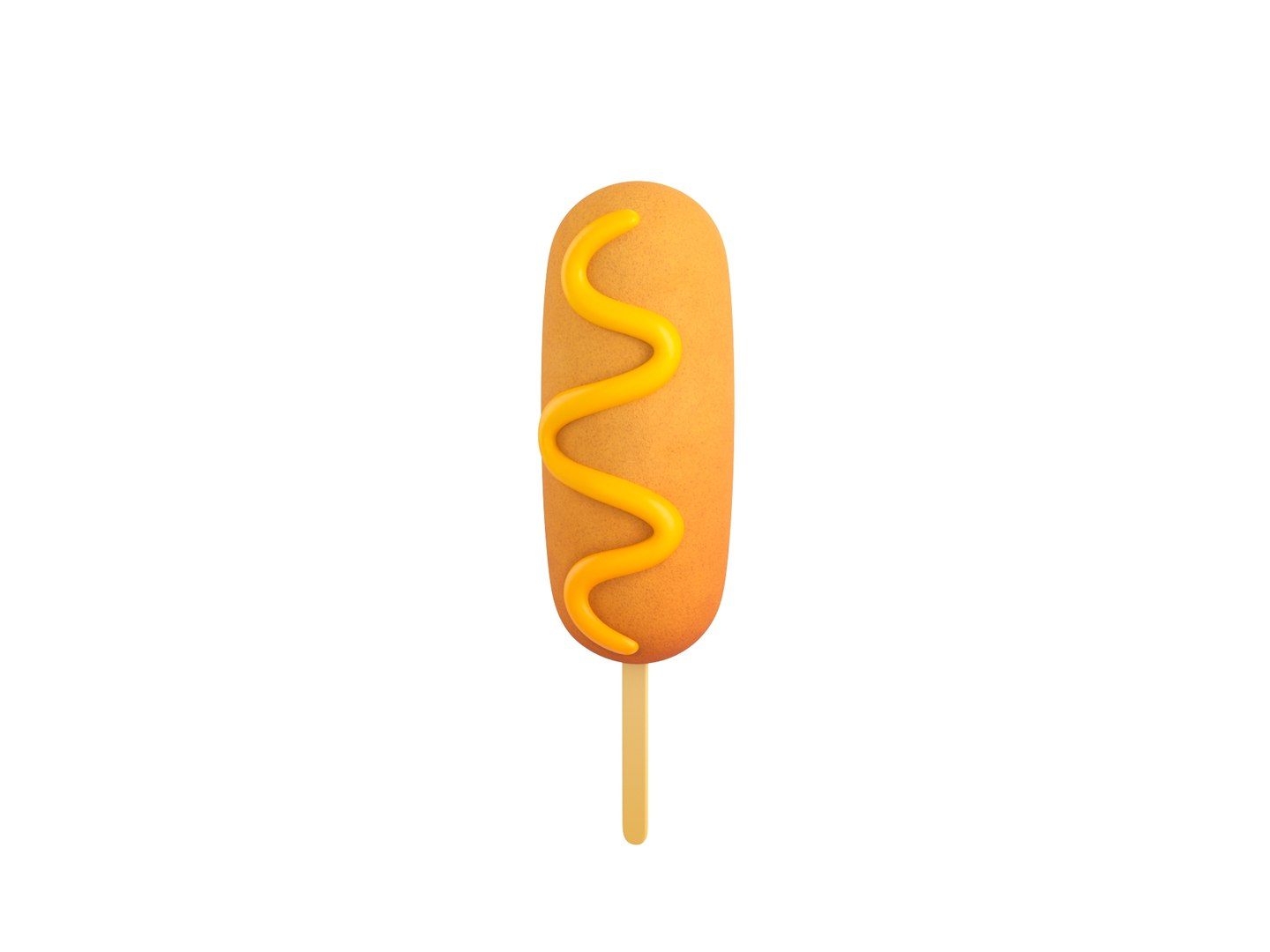 Corn Dog 3D Model - TurboSquid 1561861