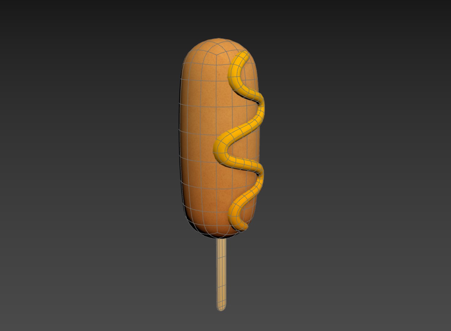 Corn Dog 3D Model - TurboSquid 1561861