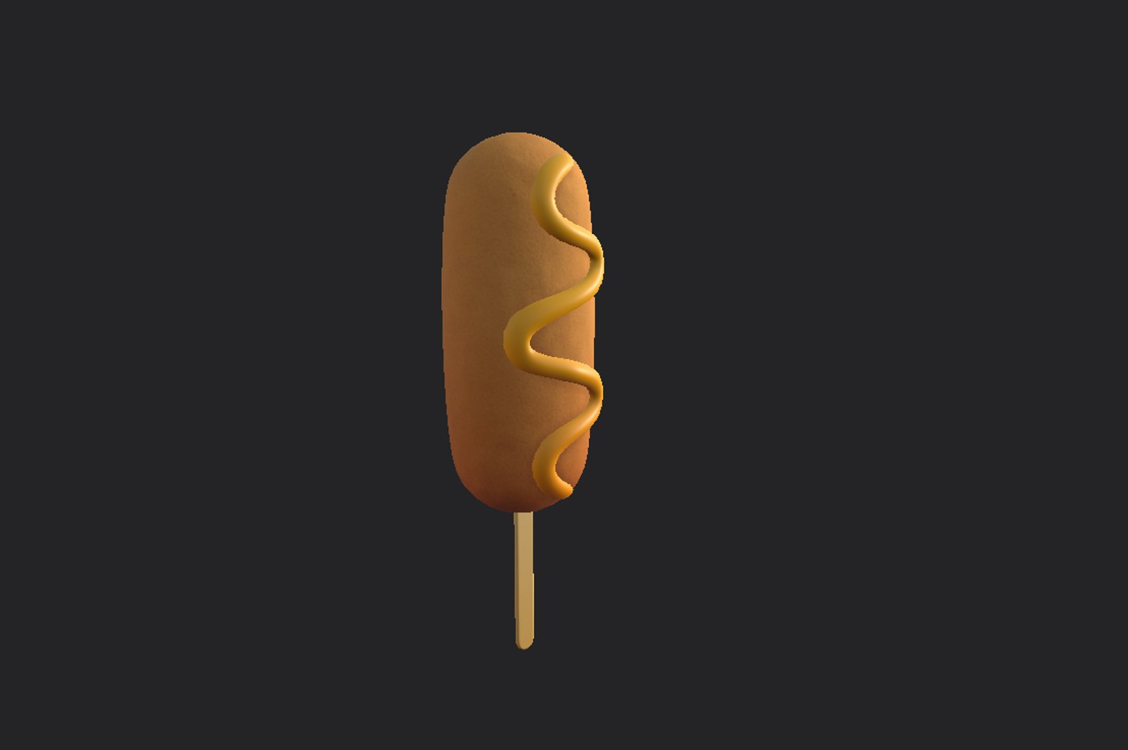 Corn Dog 3D Model - TurboSquid 1561861