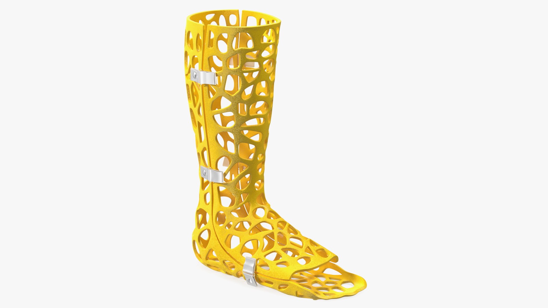 3D-Printed Orthopedic Cast Leg Yellow 3D model - TurboSquid 1900344