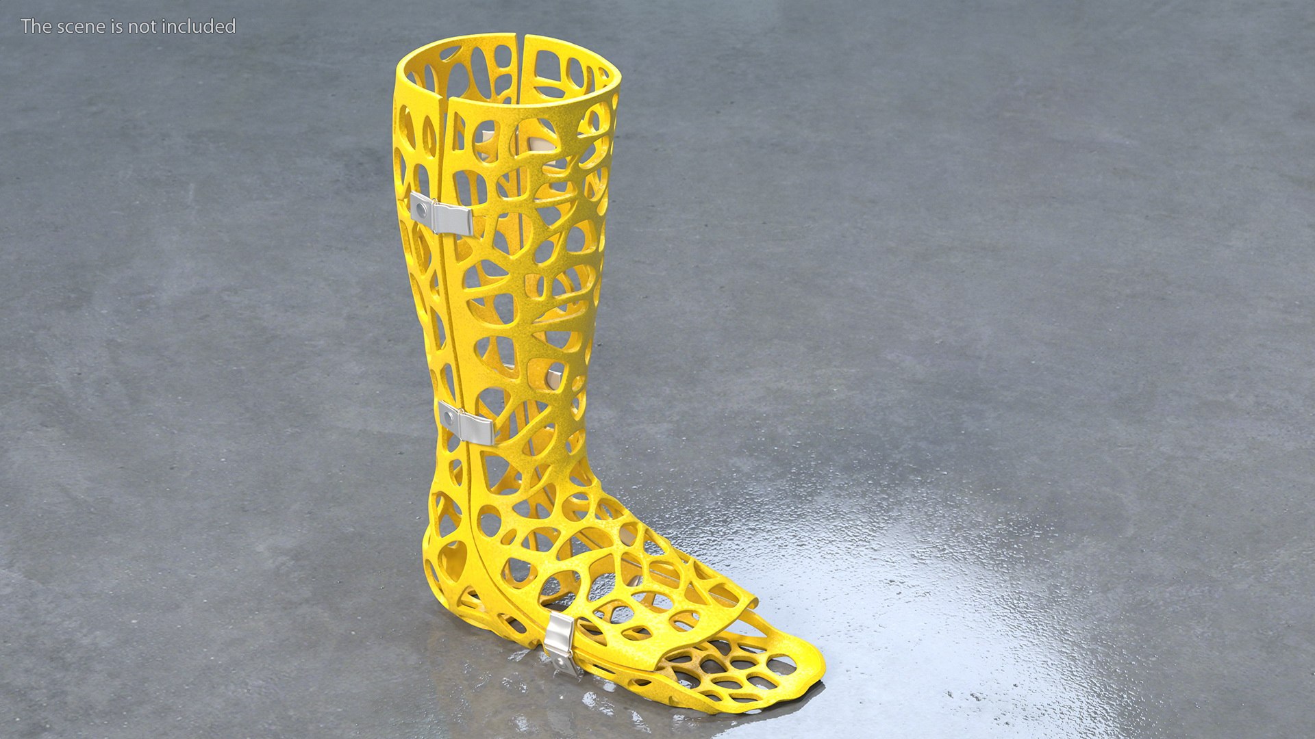 3D-Printed Orthopedic Cast Leg Yellow 3D Model - TurboSquid 1900344
