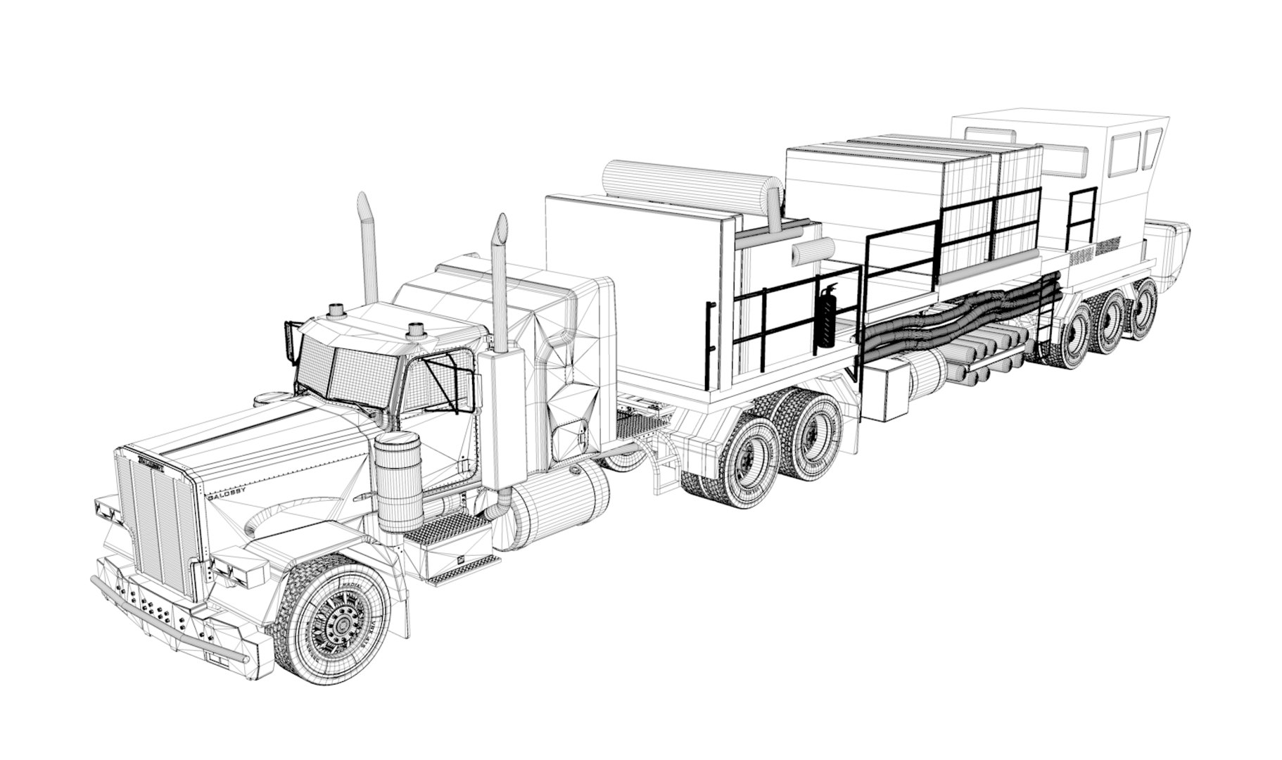 Truck trailer 3D model - TurboSquid 1441486