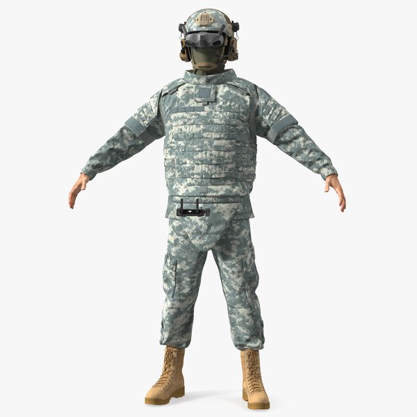 modelo 3d Operador militar de drones FPV con piel de camuflaje digital ...