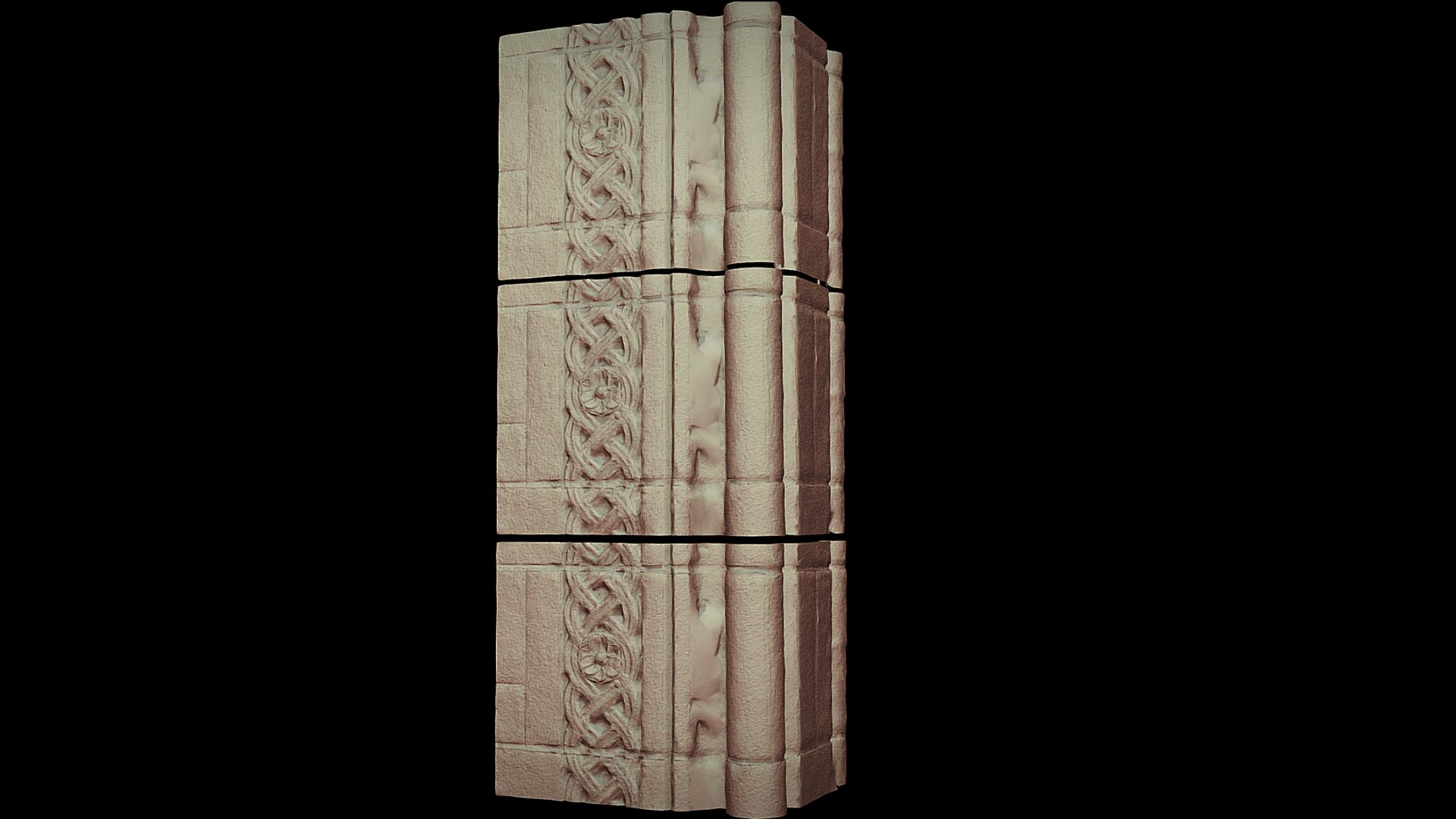 Pillar Ornament Wall Middle Ages Castle Photogrammetry 3D Model ...