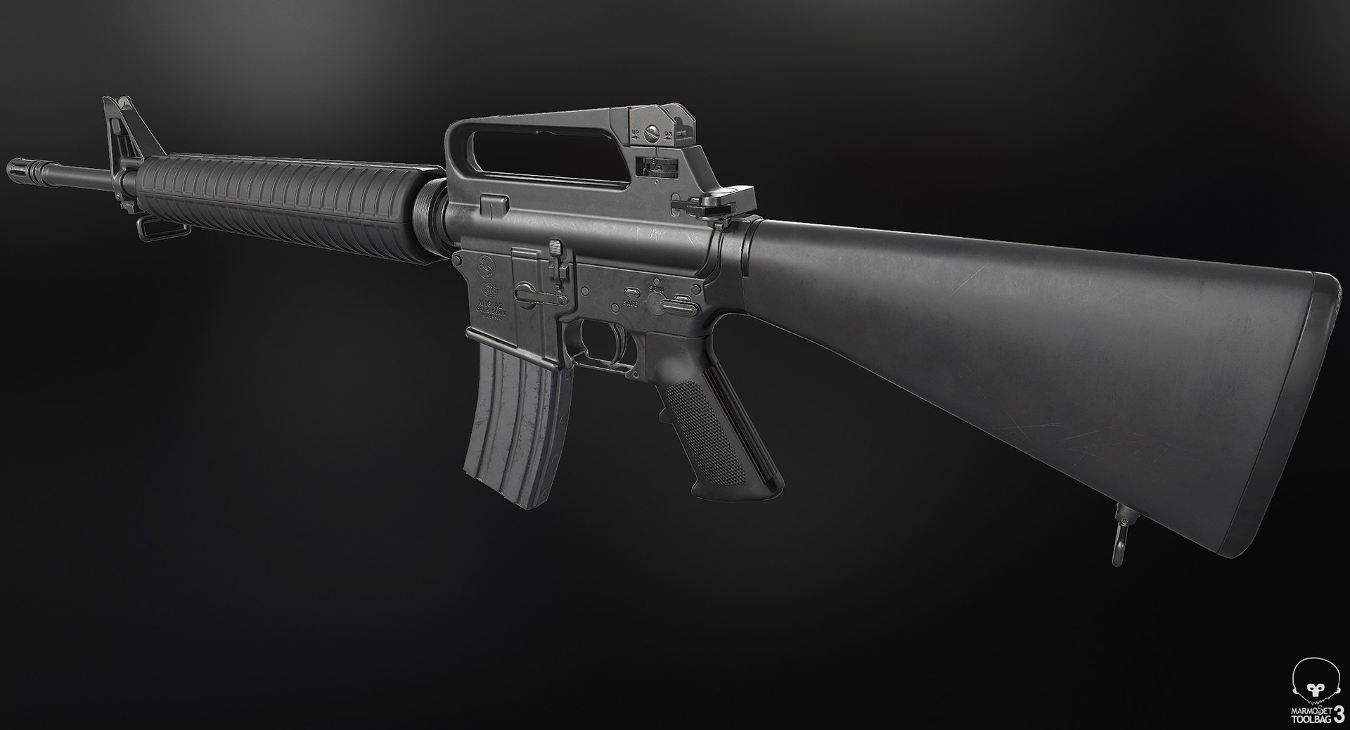 3D M16a2 Asset Weapon Model - TurboSquid 1175054