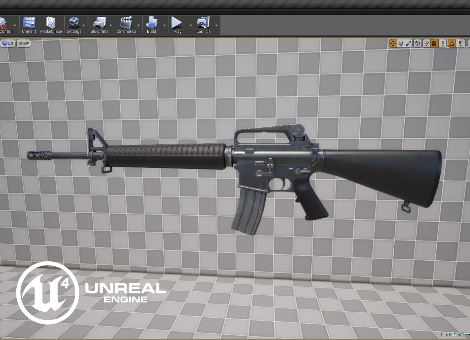3D m16a2 asset weapon model - TurboSquid 1175054