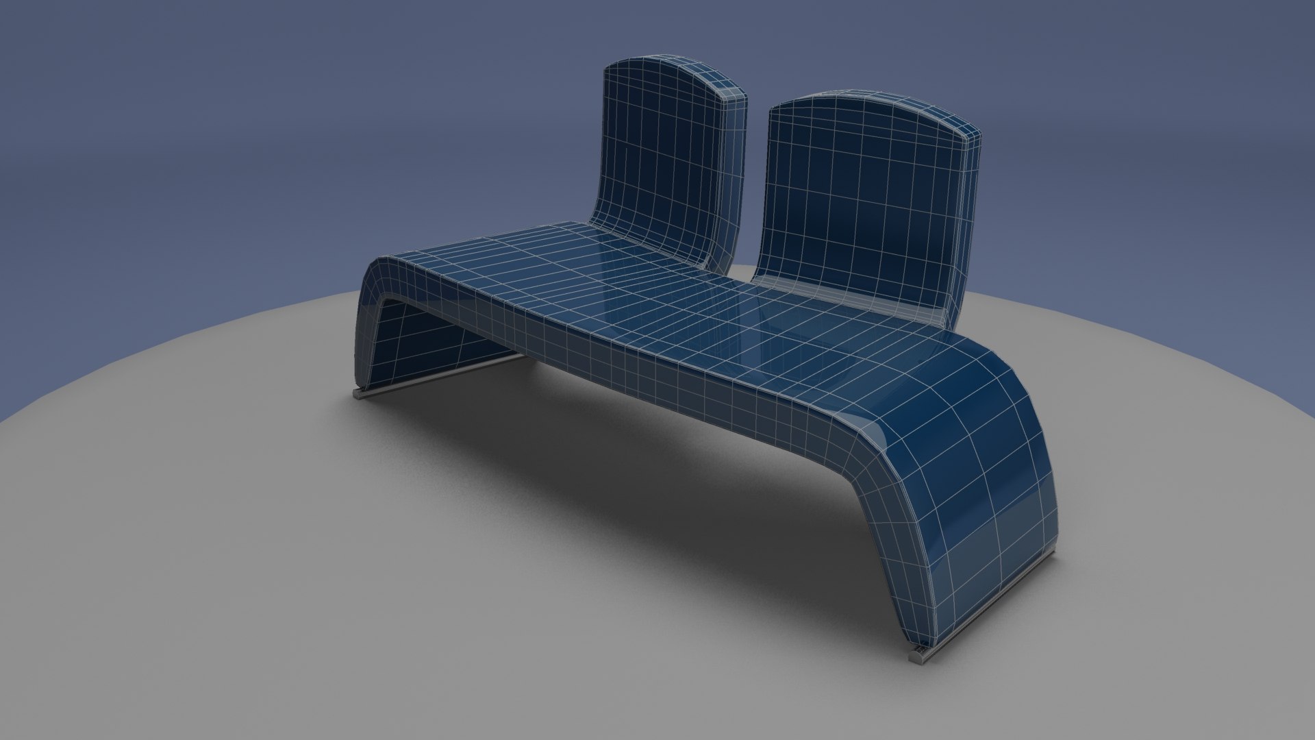 3d Model Modern Bench