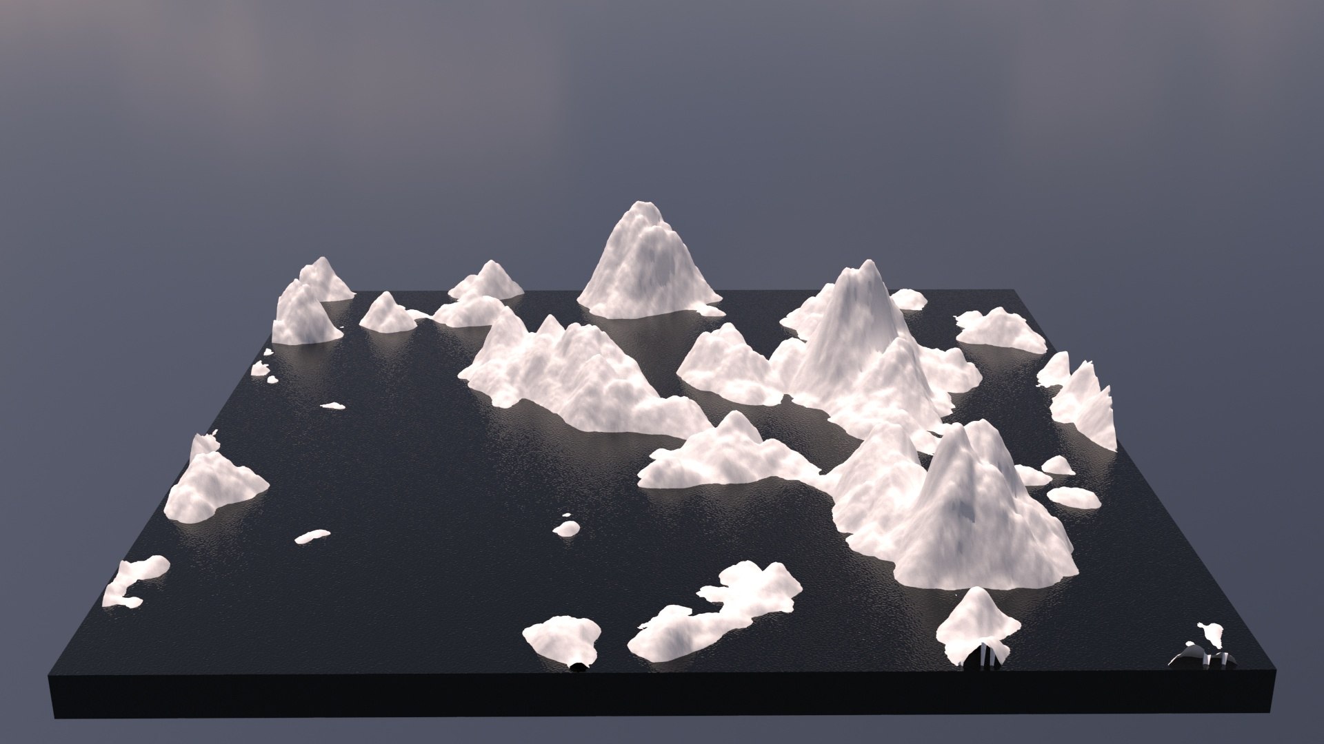 Winter Lake Mountain 3D Model - TurboSquid 2107143
