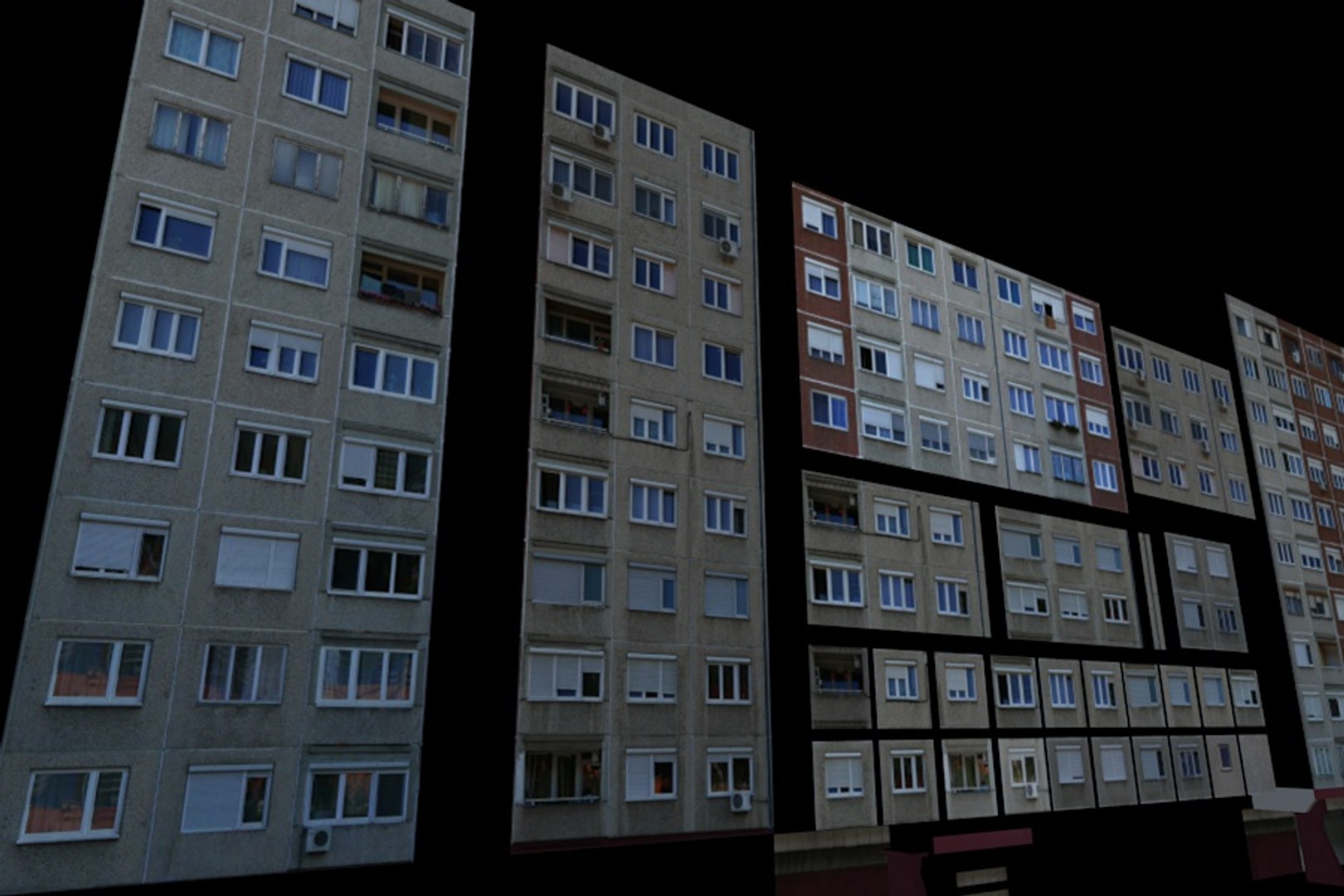 Modular Set Build Blocks 3d 3ds