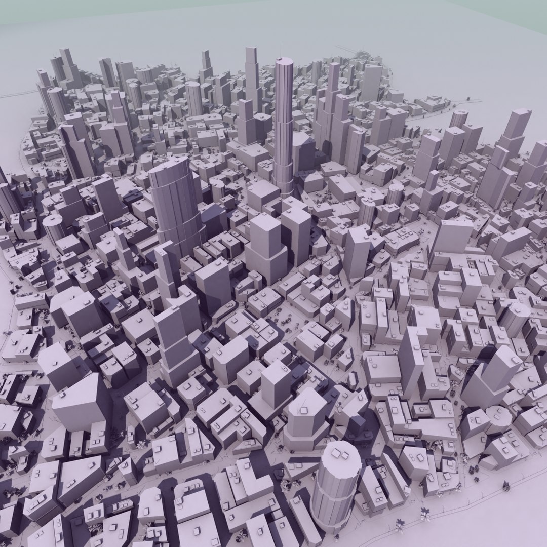 3d City Mass Modeled