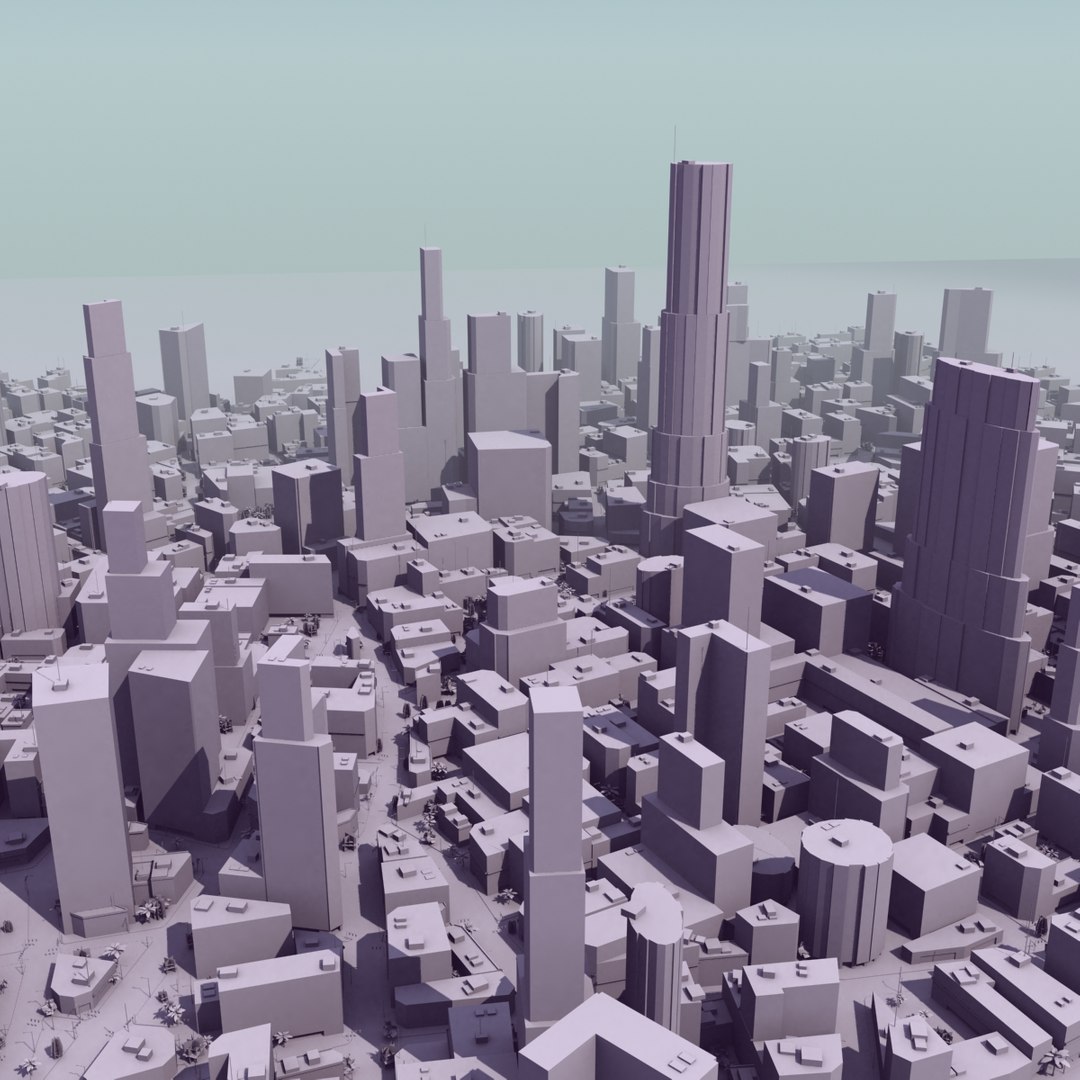 3d City Mass Modeled