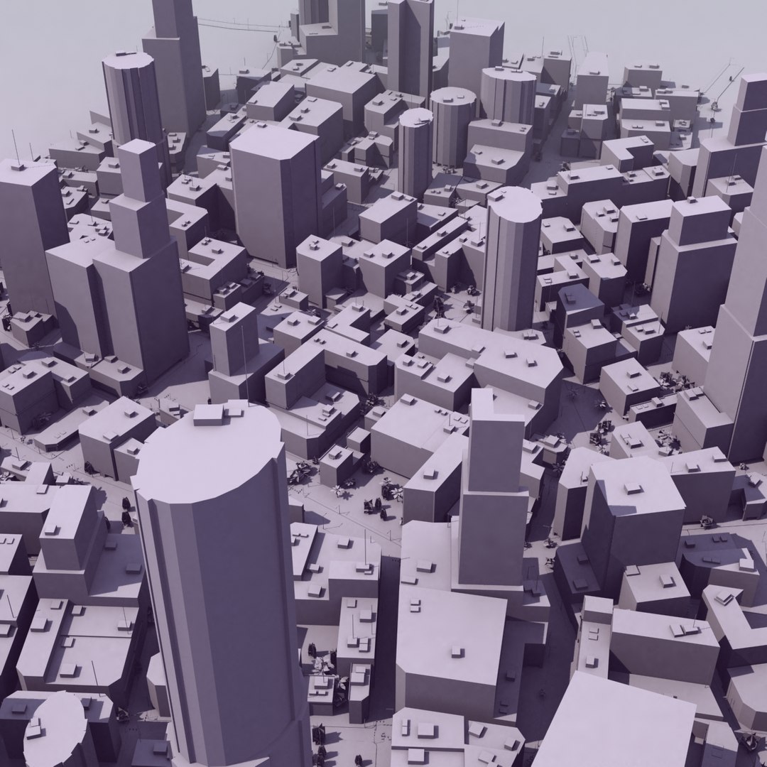 3d City Mass Modeled